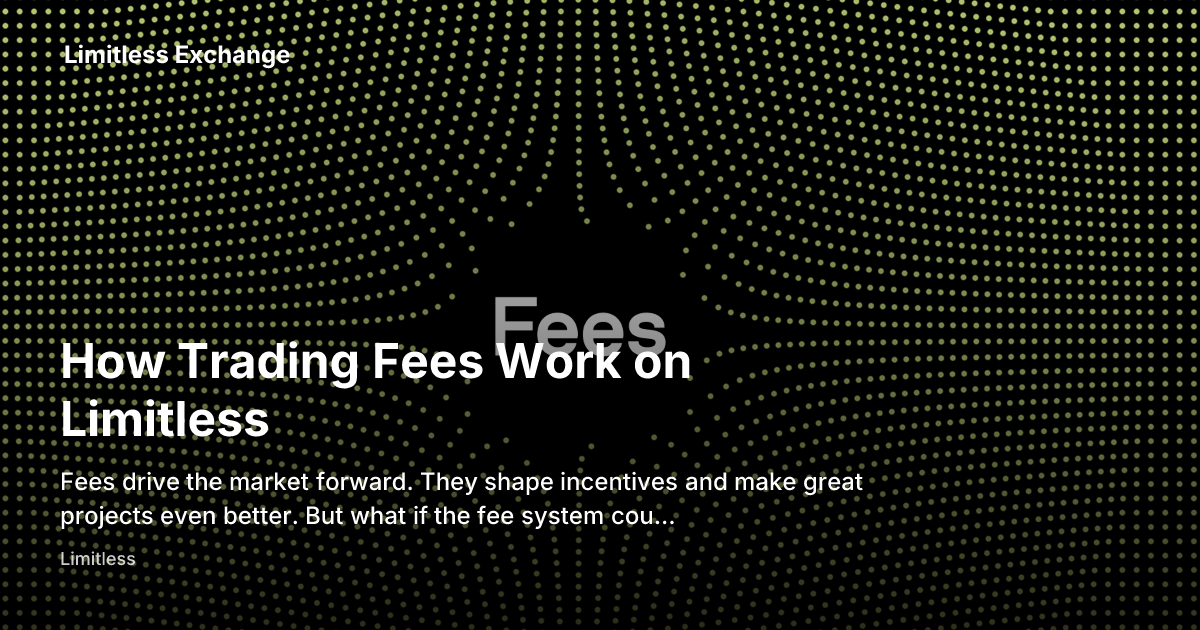 How Trading Fees Work on Limitless