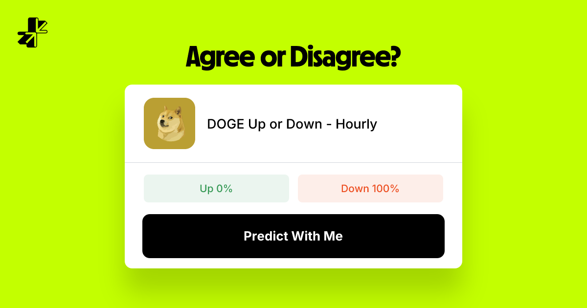 DOGE Up or Down - Hourly (Resolved: Down) | Limitless