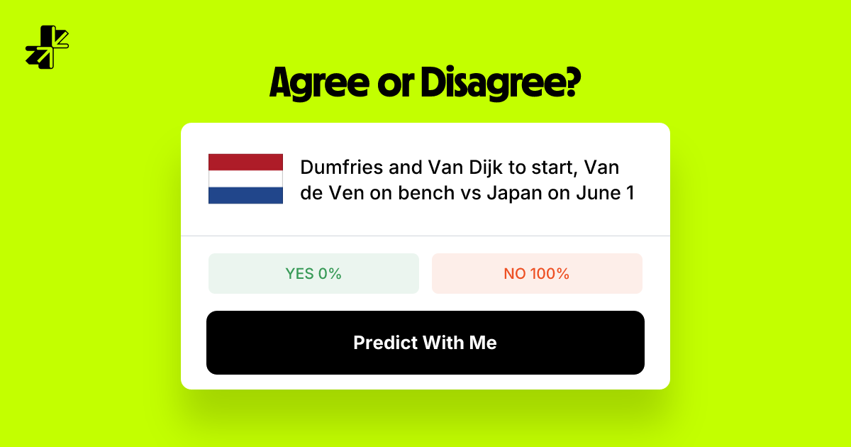 Dumfries and Van Dijk to start, Van de Ven on bench vs Japan on June 1 ...