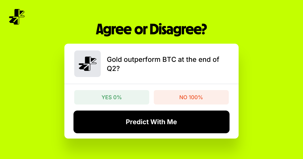 💎 Gold outperform BTC at the end of Q2?