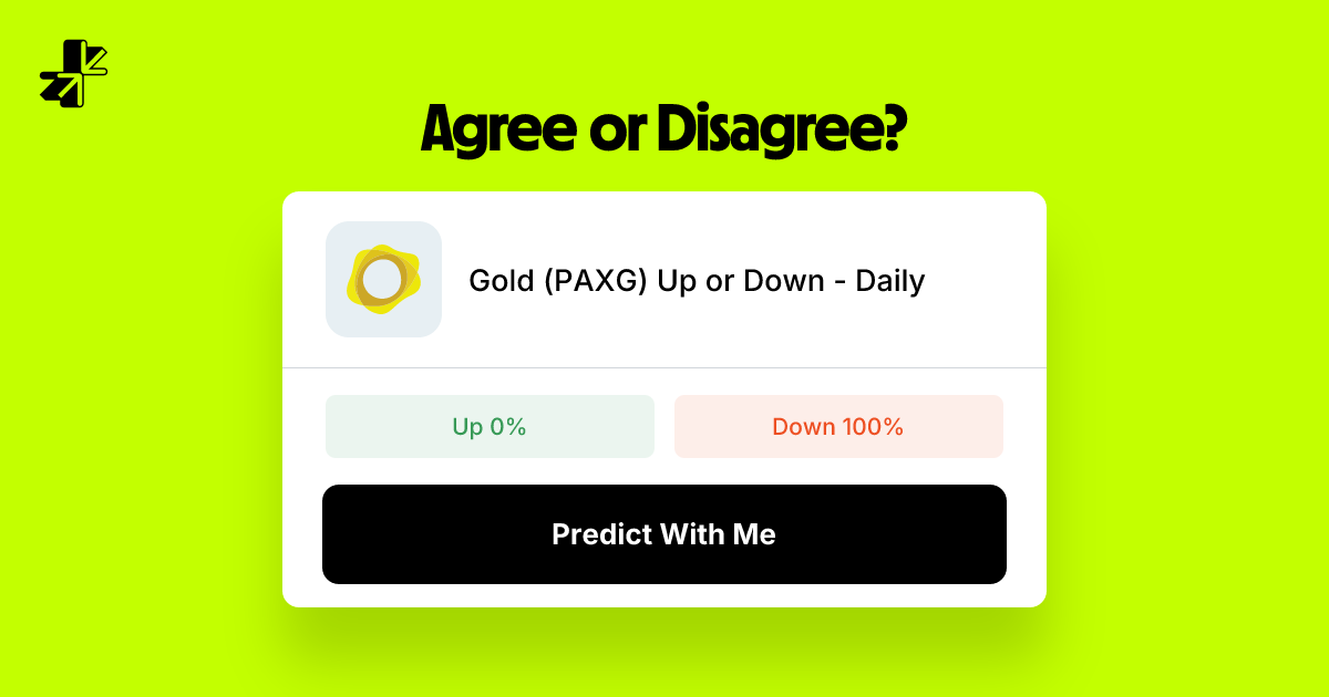 Gold (PAXG) Up or Down - Daily (Resolved: Down) | Limitless